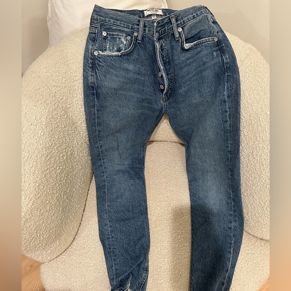 Agolde | Jeans | Riley High Rise Straight Crop In Frequencyagolde ...